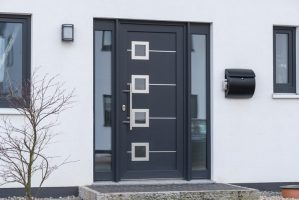 Haustur Mit Spiegelglas